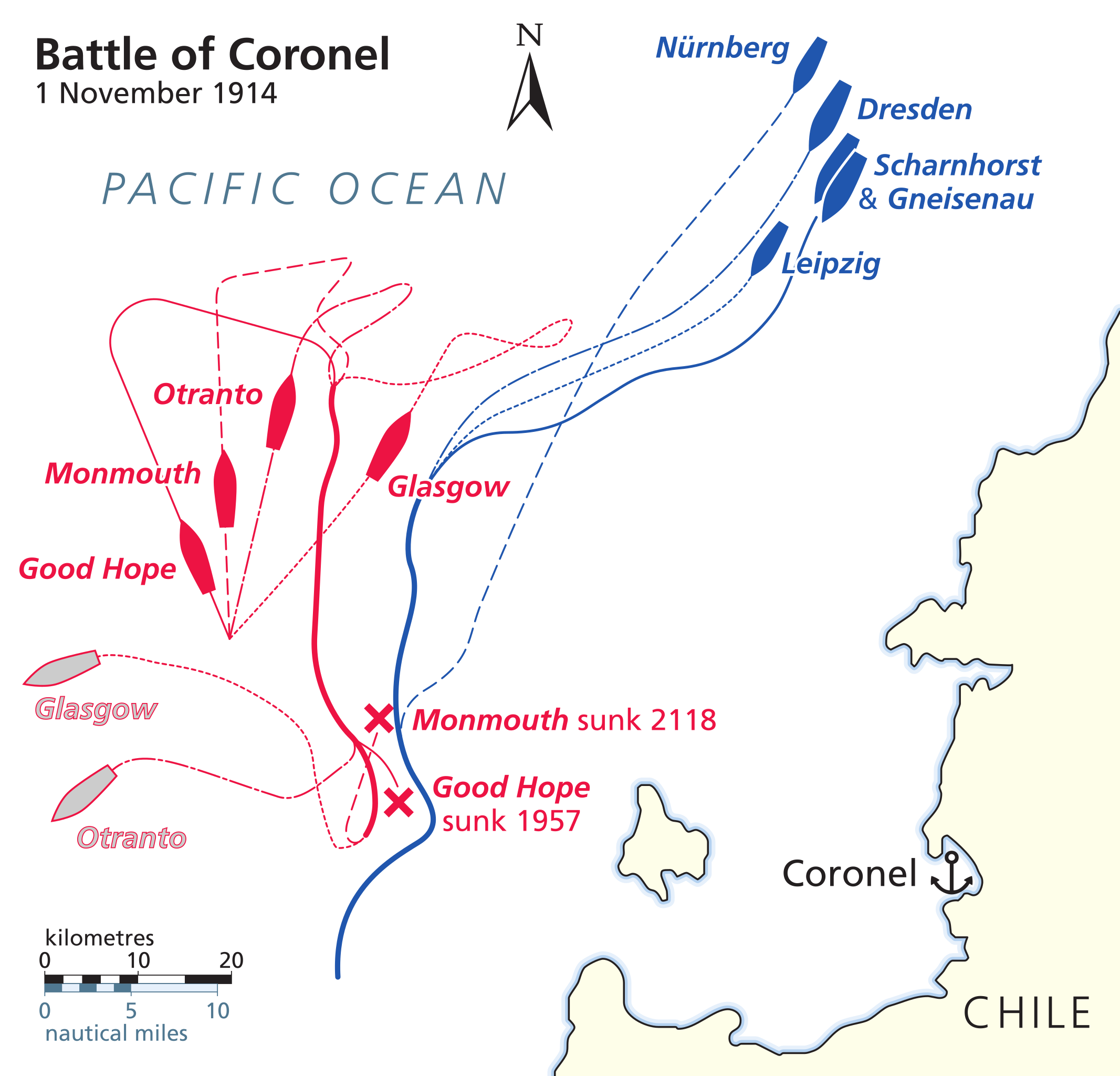 Battle of Coronel | The Canadian Encyclopedia