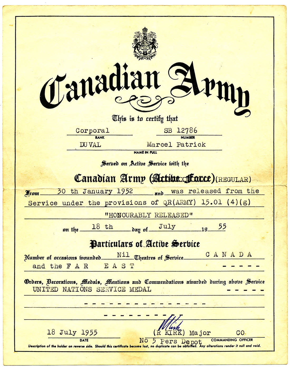 Marcel Duval (Primary Source) | The Canadian Encyclopedia