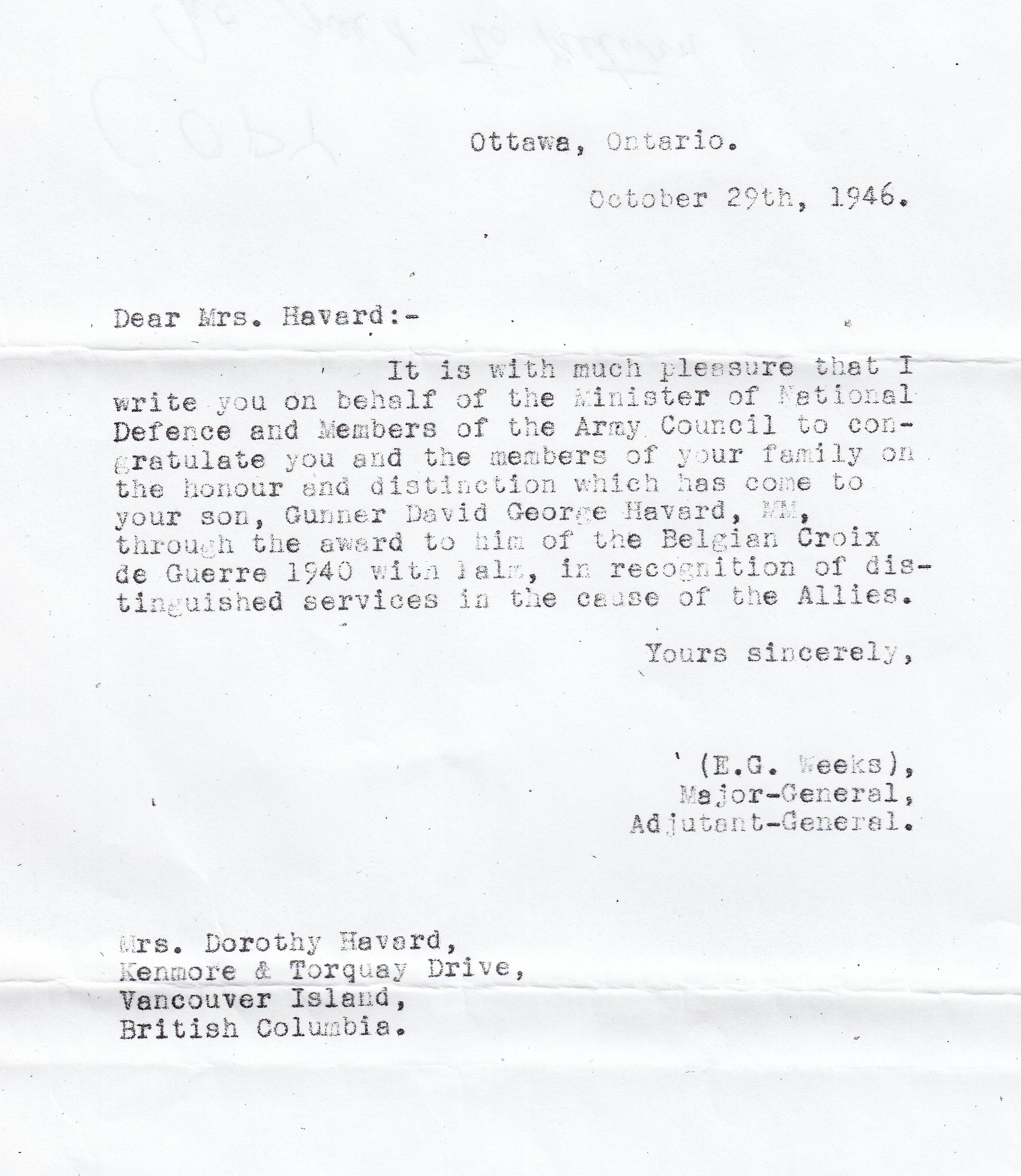 David George The Kid Havard | The Canadian Encyclopedia