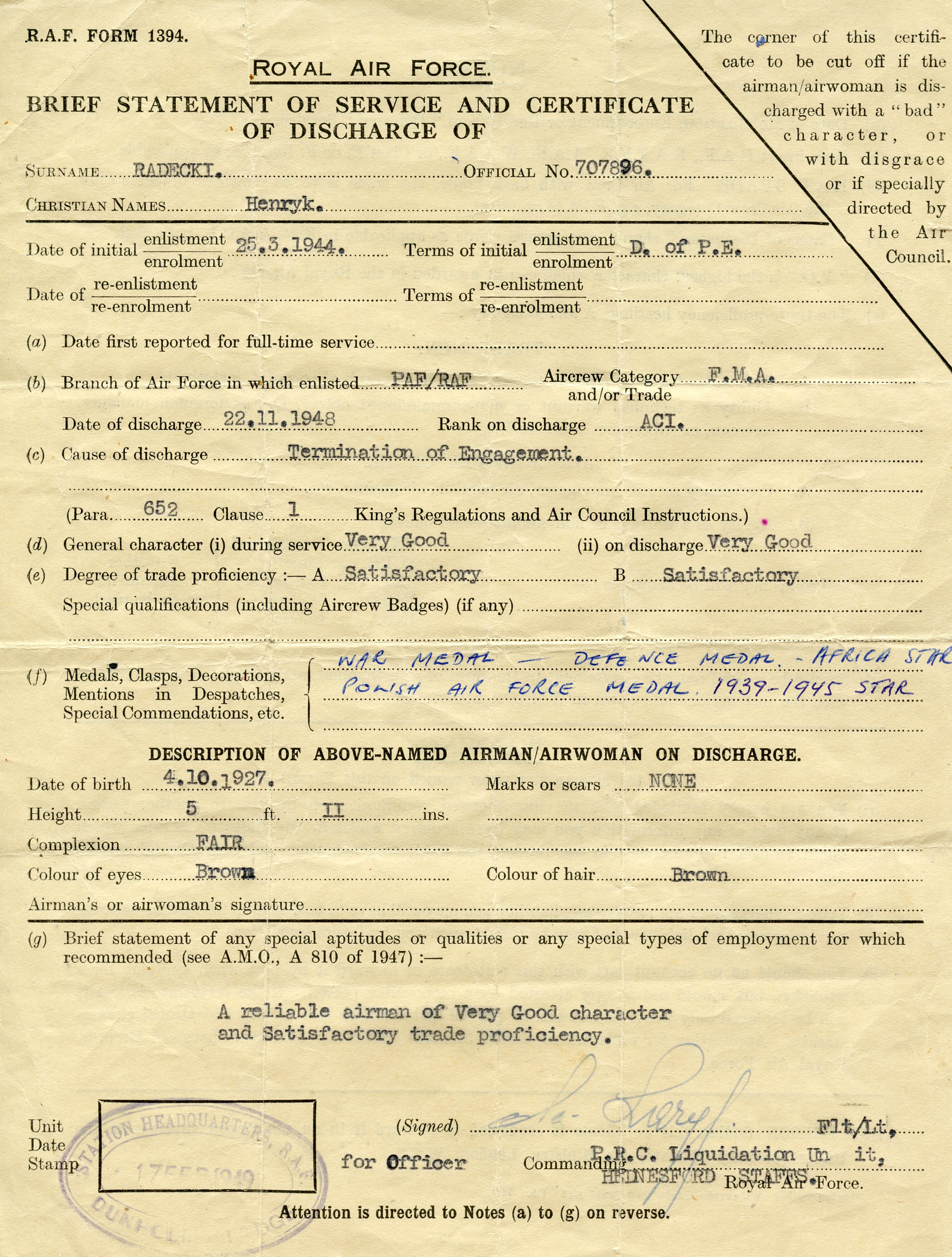 Henryk Henry" " Radecki | The Canadian Encyclopedia