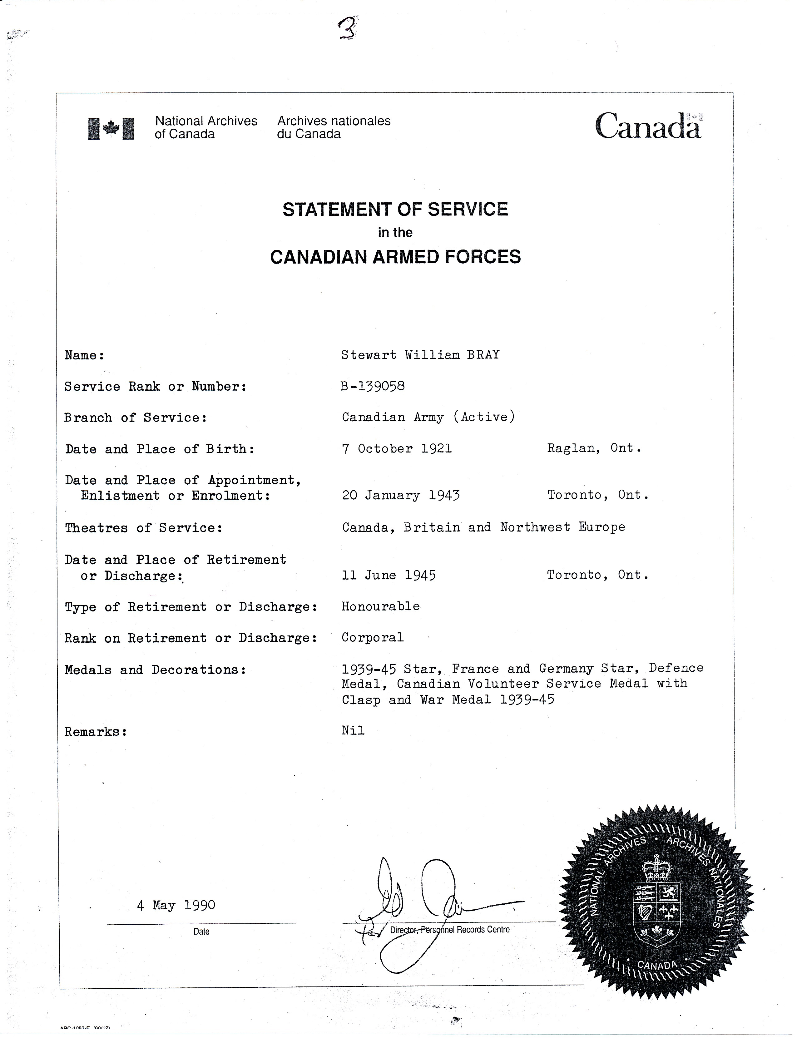 Stewart Bray | The Canadian Encyclopedia