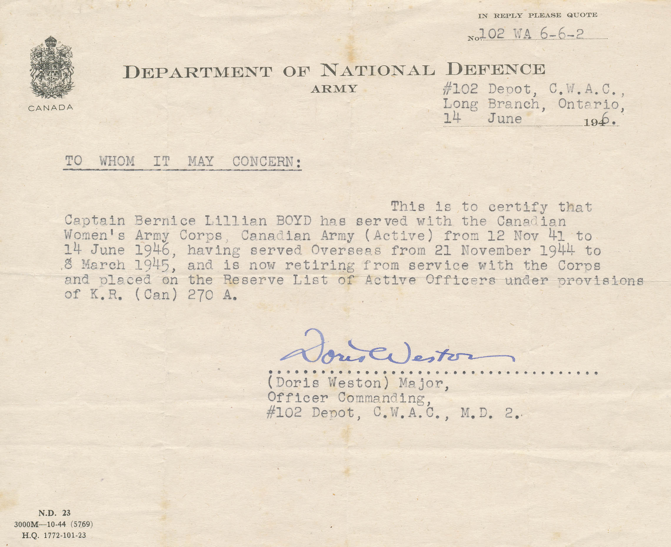 Bernice McDonald Boyd (Primary Source) | The Canadian Encyclopedia