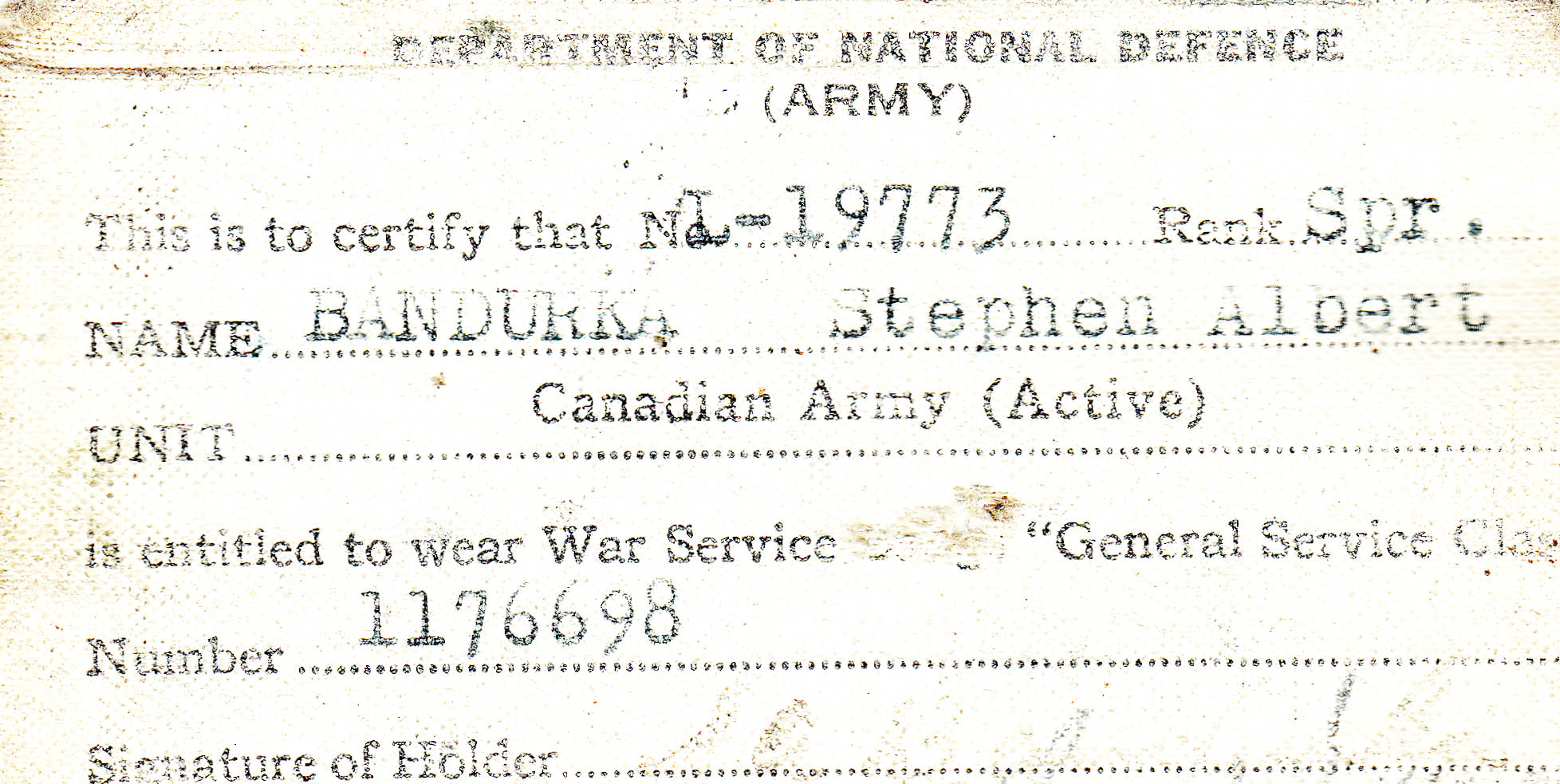 Stephen Albert Steve Bandurka | The Canadian Encyclopedia