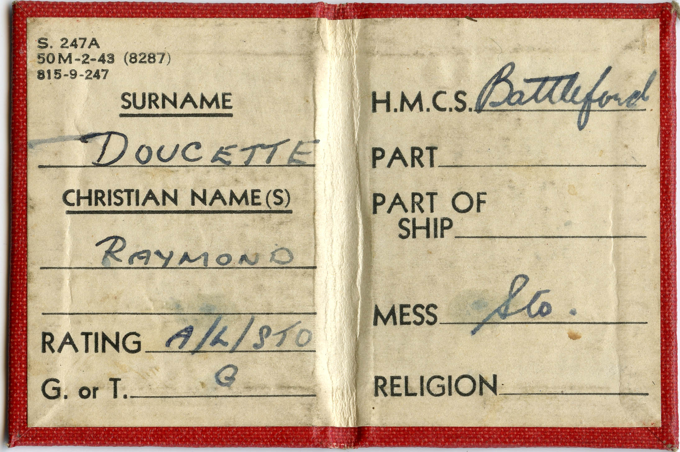 Raymond Ray Doucette (Primary Source) | The Canadian Encyclopedia