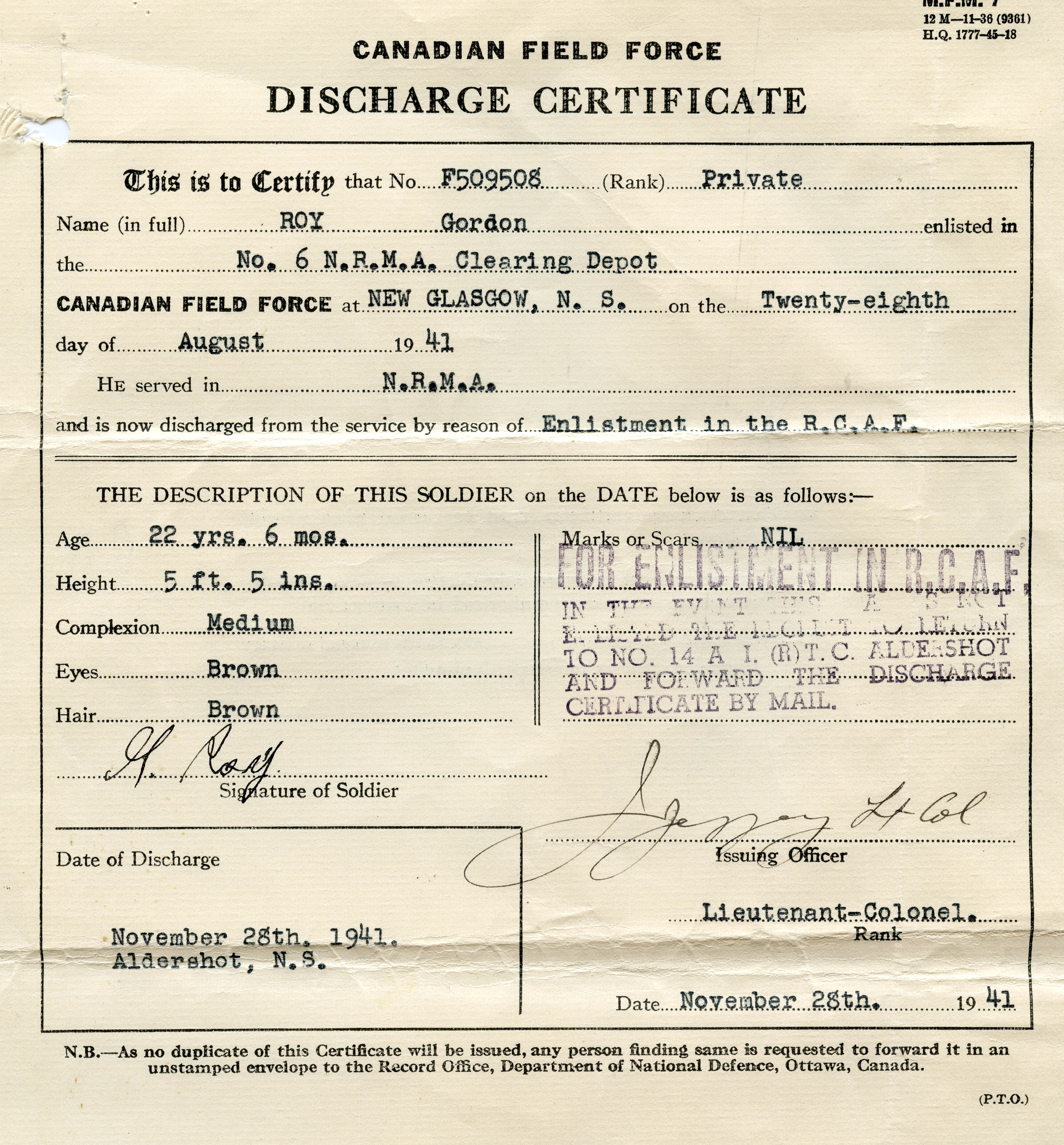 Gordon Roy (Primary Source) | The Canadian Encyclopedia