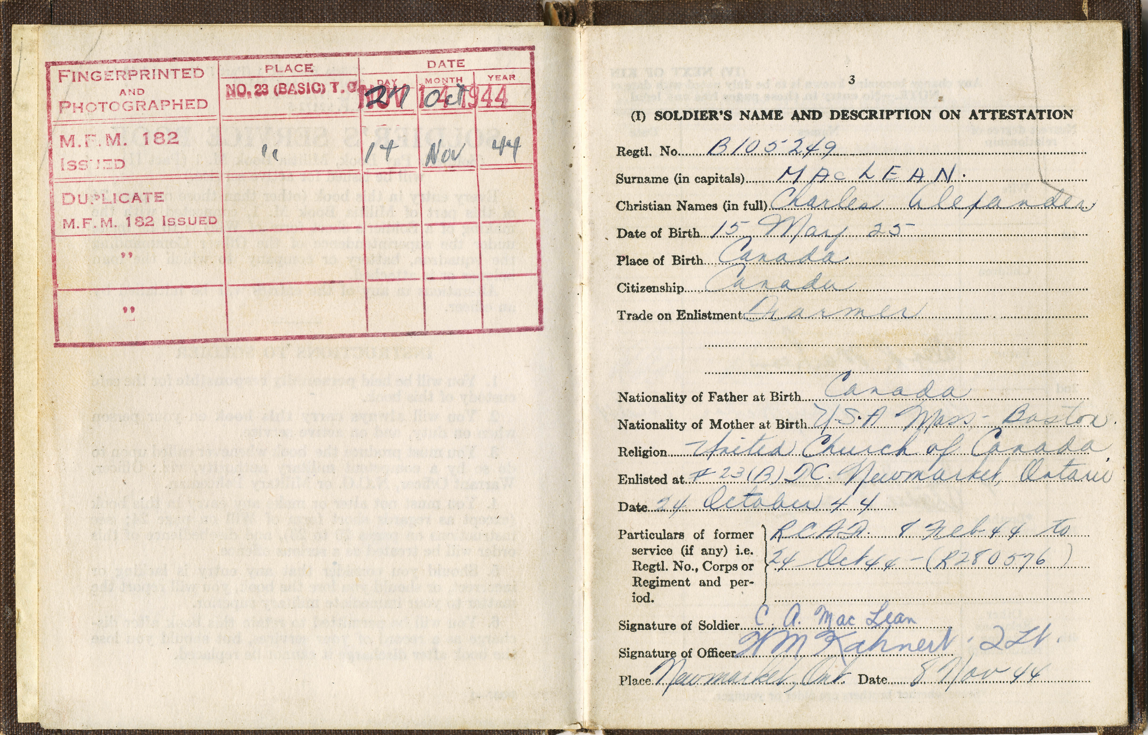 Charles Alexander "Charlie" MacLean | The Canadian Encyclopedia