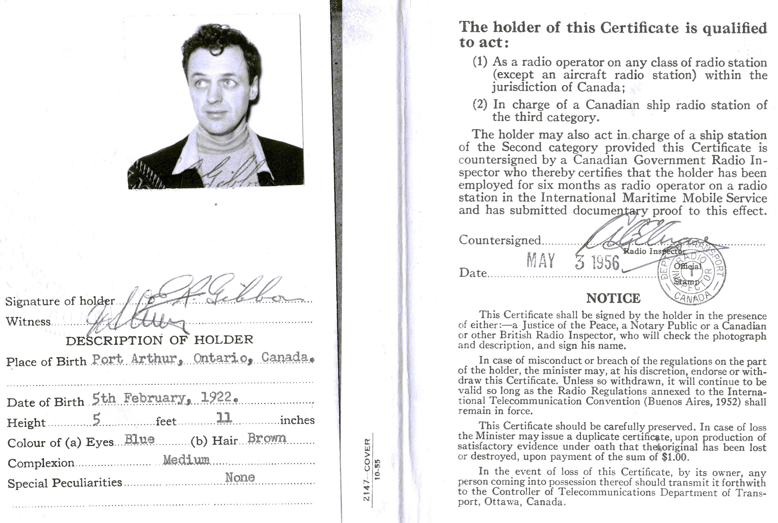 Edwin Robert "Ted" Gibbon (Primary Source) | The Canadian Encyclopedia