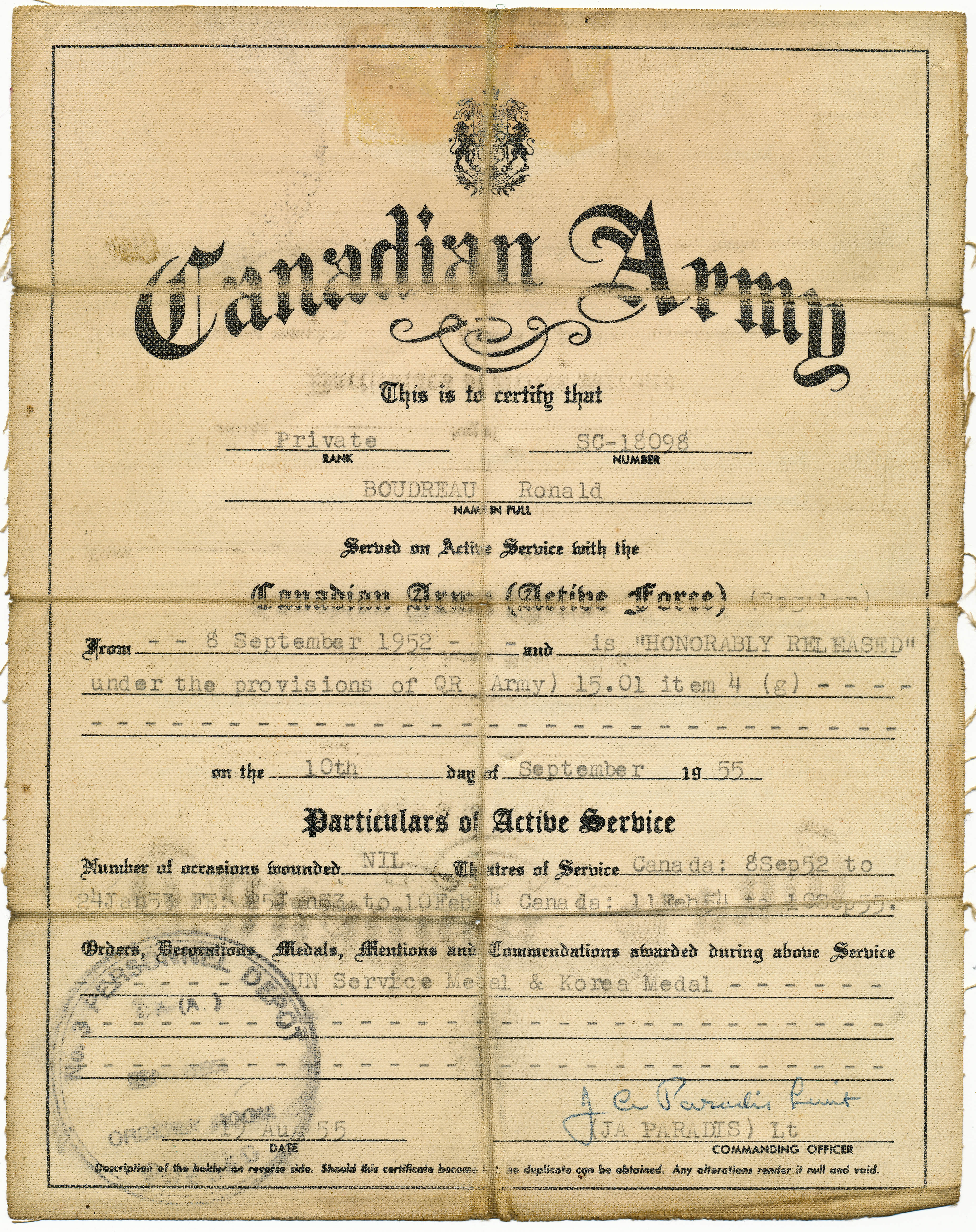Ronald Boudreau | The Canadian Encyclopedia